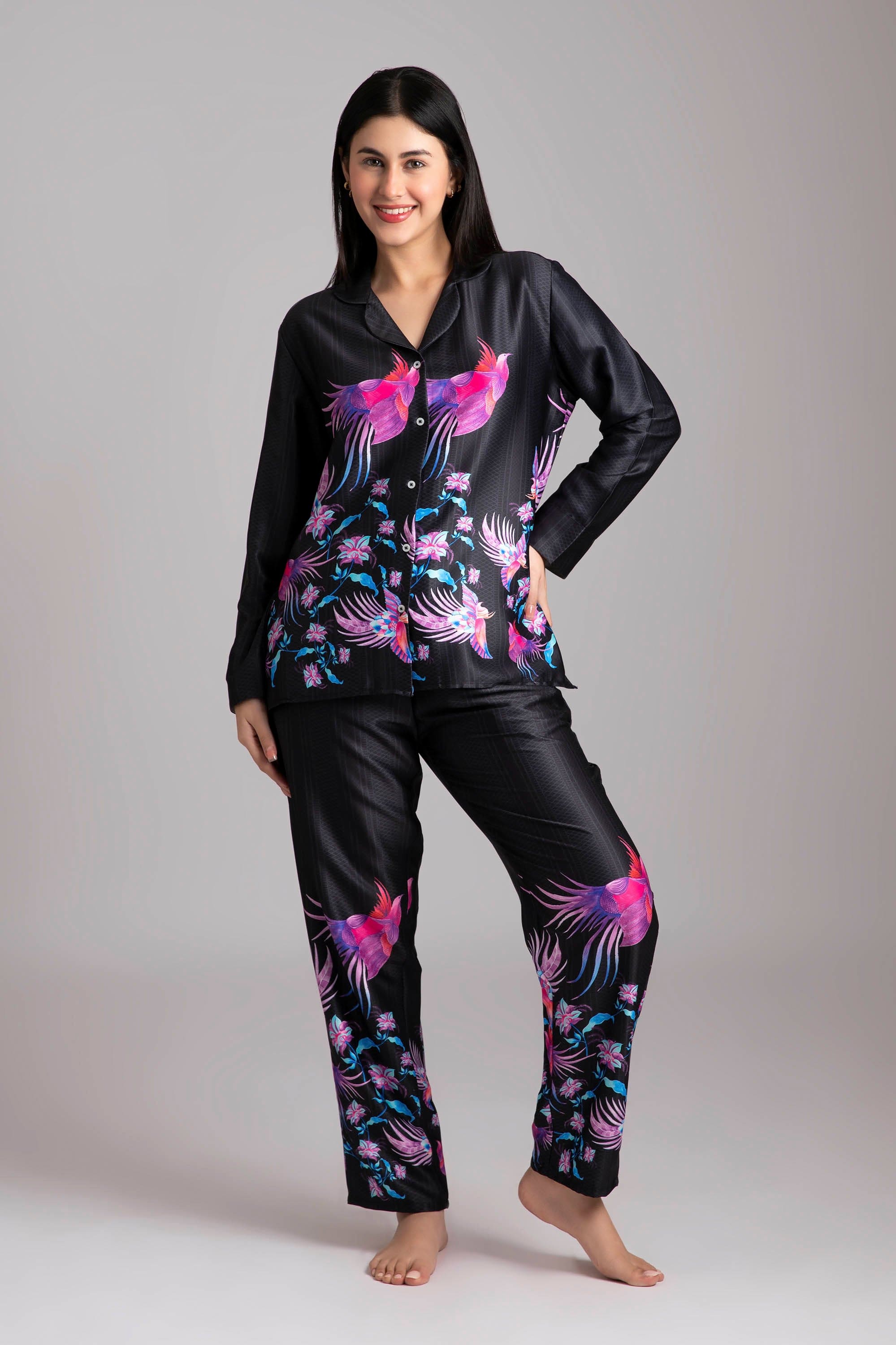 Timeless Shia Black Pyjama Set – FortyWinksCompany