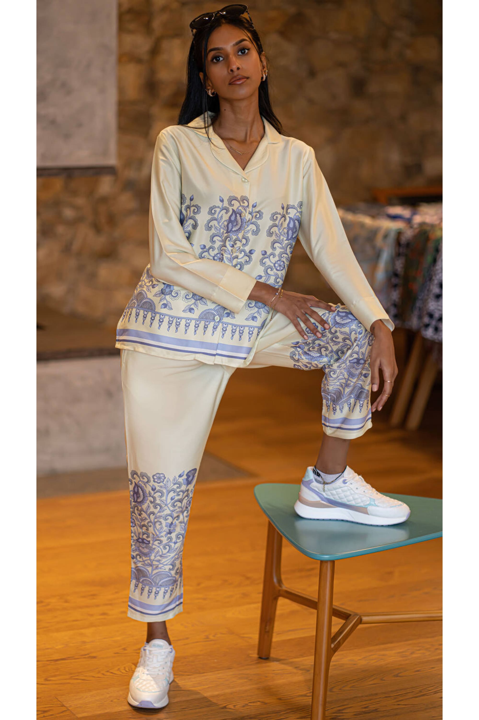 Timeless Tree of life - Yellow Pyjama Set – FortyWinksCompany