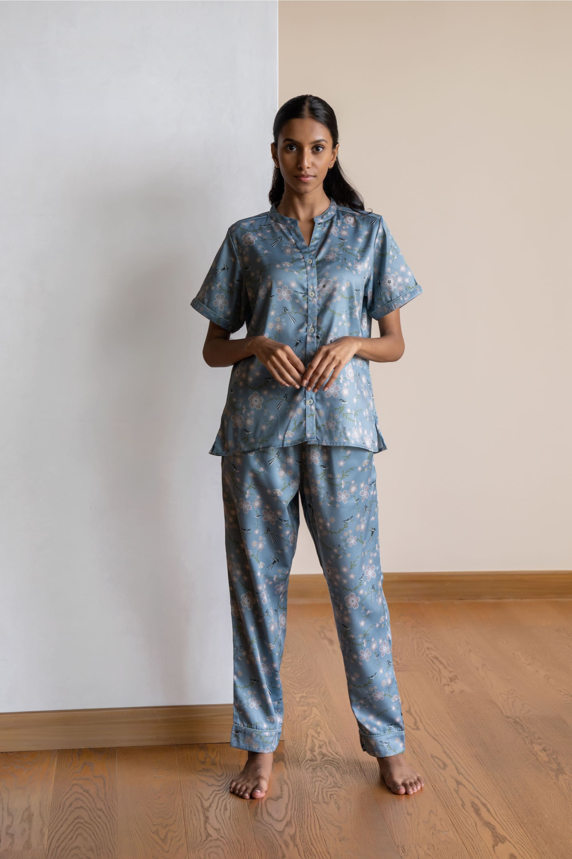 Classic Sakura Sky Pyjama Set – FortyWinksCompany