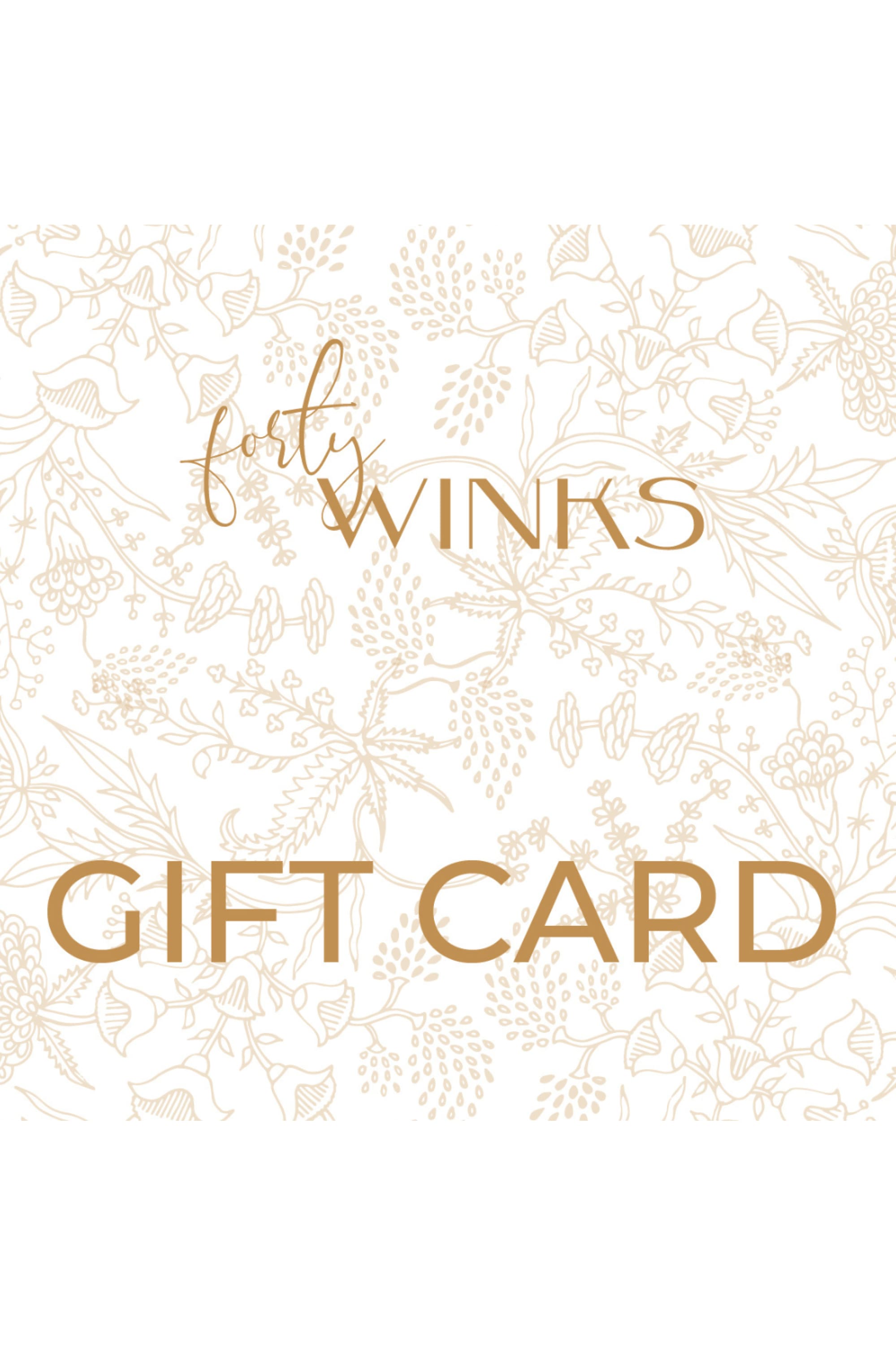 FortyWinks, an Indian luxurious nightwear brand-Gift Card ...